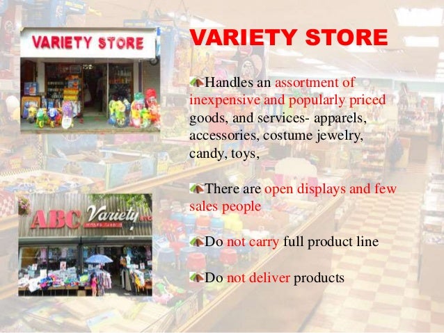 Types of retail stores
