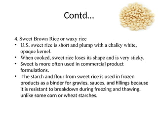 Types of rice and its storage. Varieties of rice | PPTX