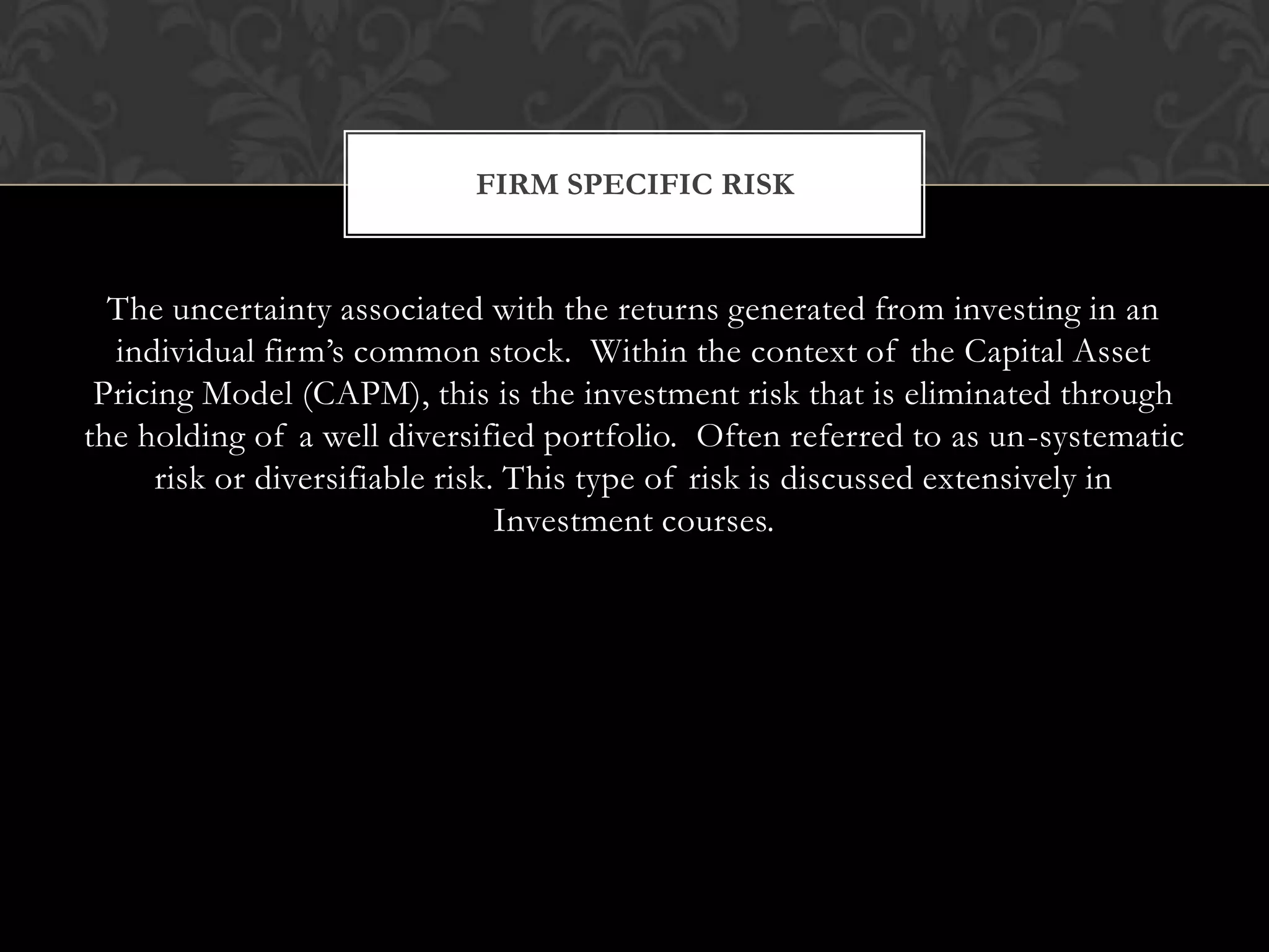 Types of risk | PPTX