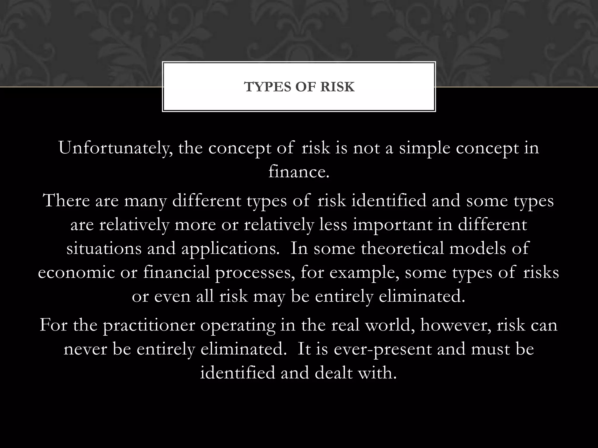 Types of risk | PPTX