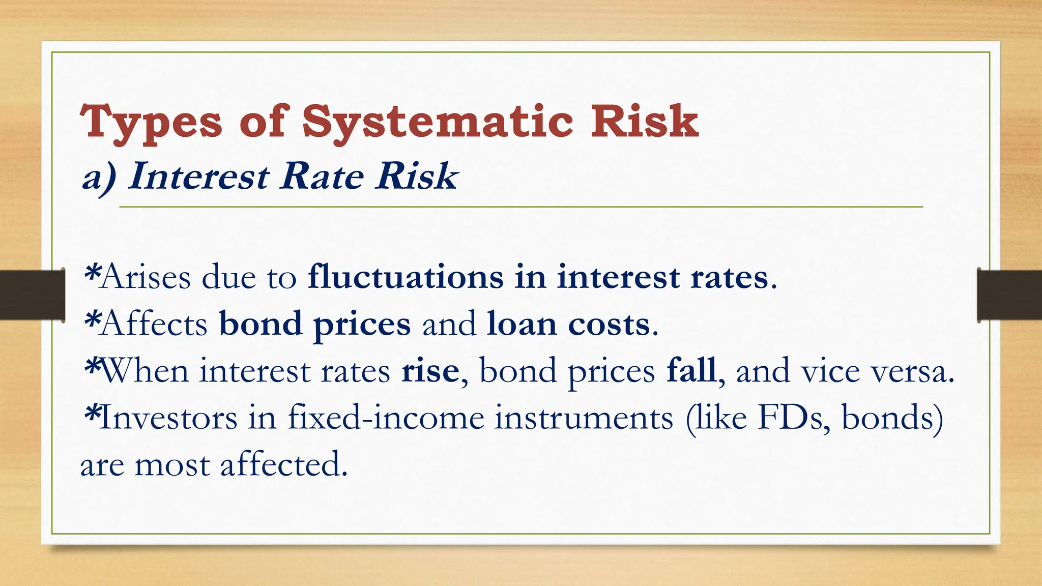 Types of Risk - Systematic and Unsystematic risk.pptx