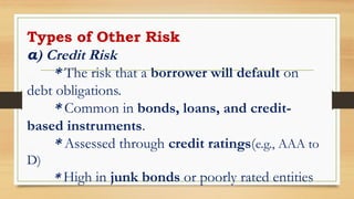 Types of Risk - Systematic and Unsystematic risk.pptx