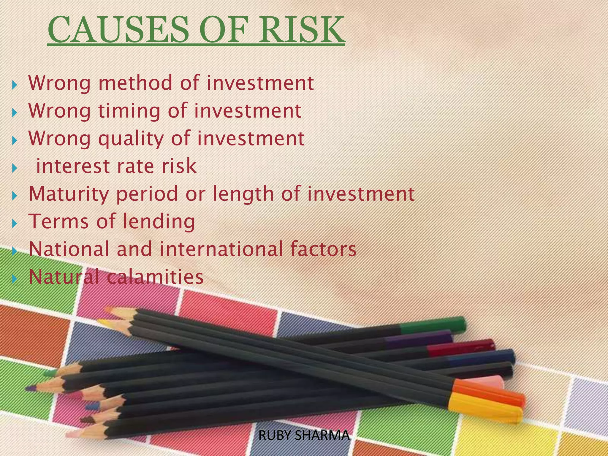 Types of risks | PPTX