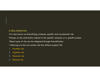 Types of risks investment decision | PDF
