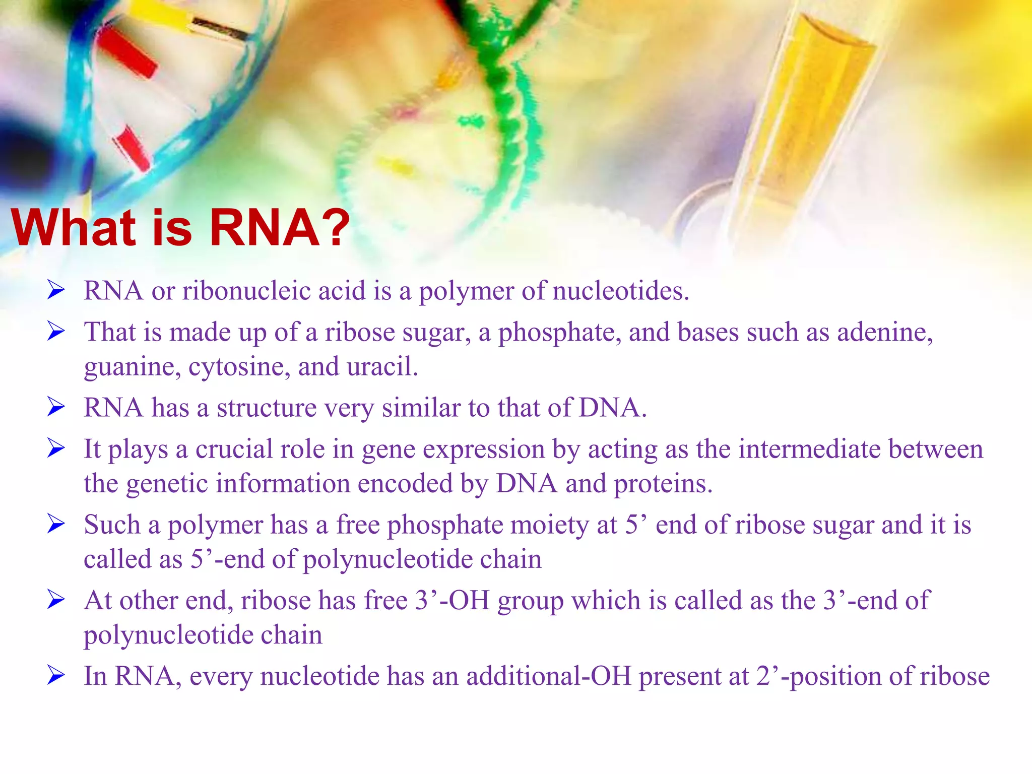 Types of RNA | PPTX