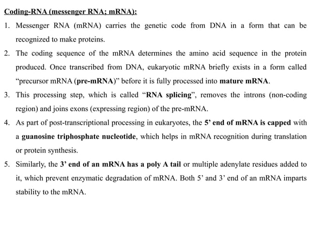Types of RNA , structure and its functions.pptx