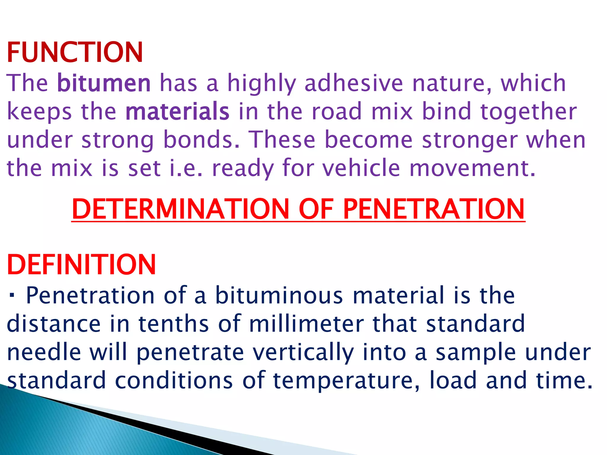 Types of road material and its tests | PDF