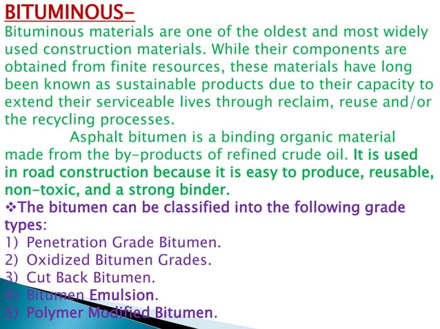 Types of road material and its tests | PDF