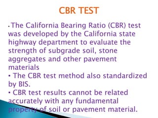 Types of road material and its tests | PDF