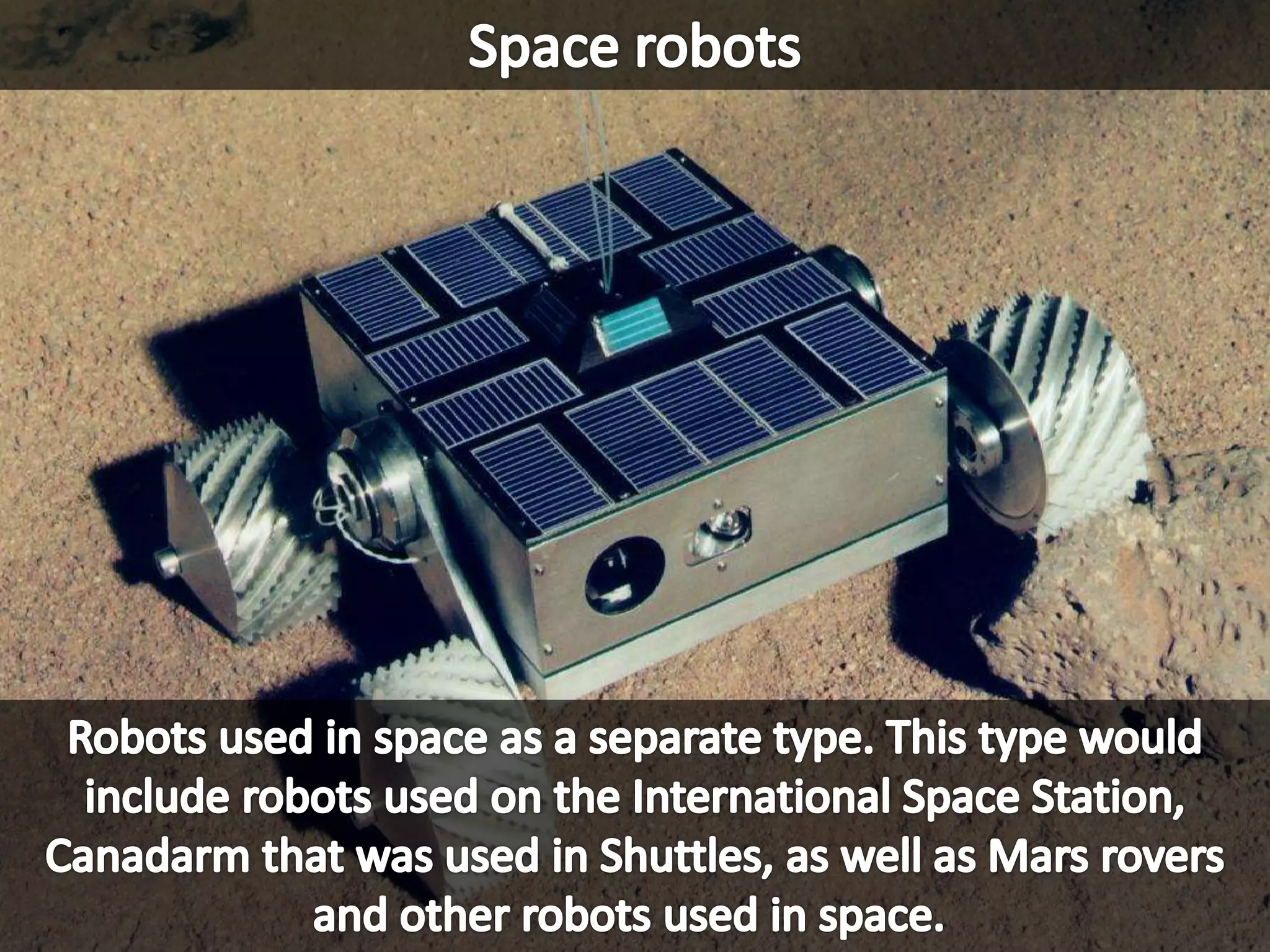 Types of robots | PPTX