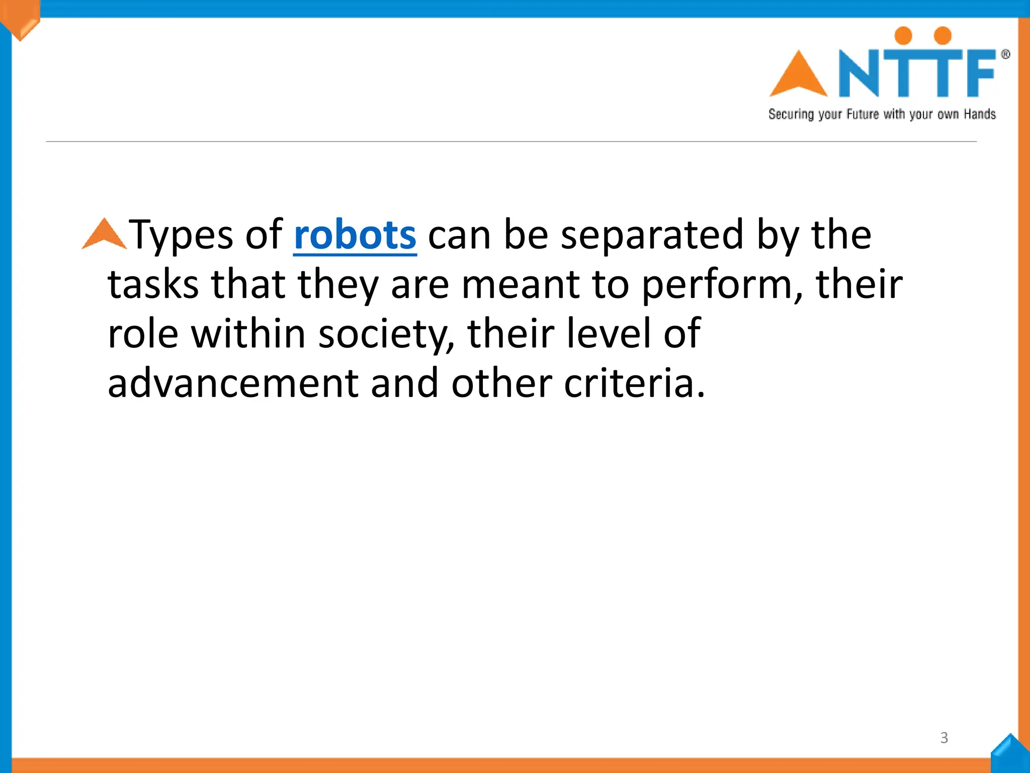 TYPES OF ROBOTS IN INDUSTRY ON THE BASIS OF THEIR DEGREE OF FREEDOM ...