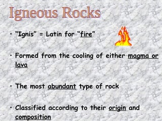 Types of rock gr. 6 | PPT