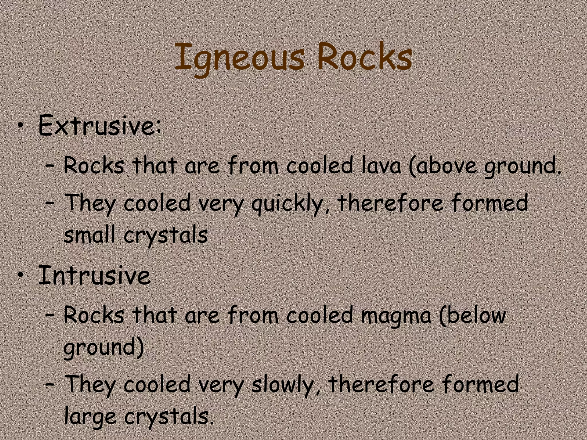 Types Of Rocks | PPT