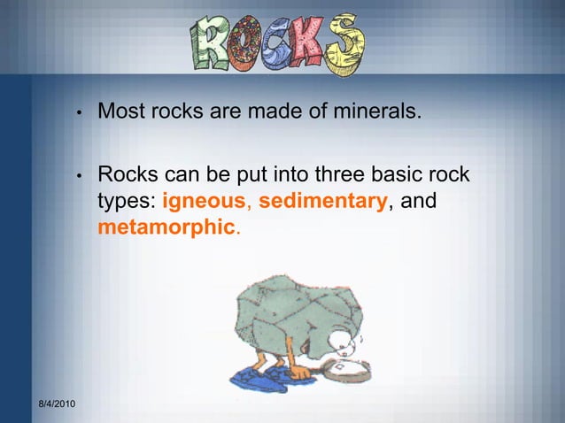 Types of rocks