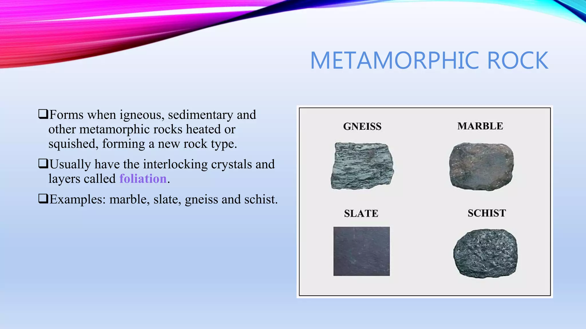 Types of rocks | PPTX | Geology | Science