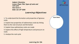 Grade 8 - Types of rocks and rock cycle.pdf