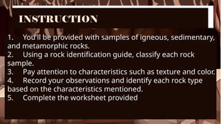 Types of Rocks Educational Presentations | PPT