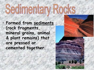 Types of rocks gr. 6 2018 | PPTX