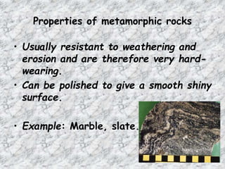 Types of rocks gr. 6 2018 | PPTX