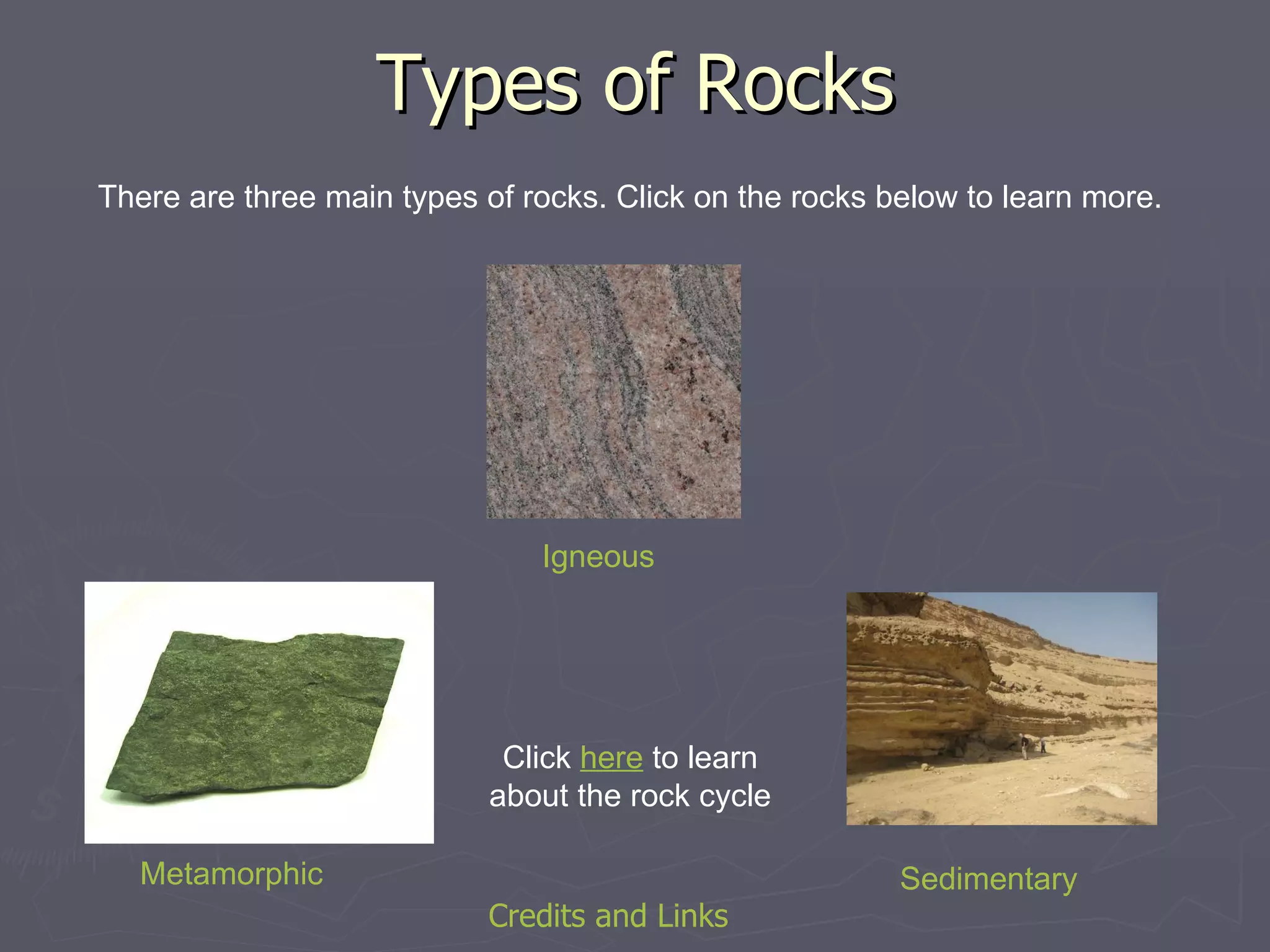 Rock Cycle storyboard | PPT