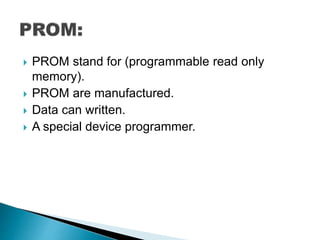 Types of rom | PPTX