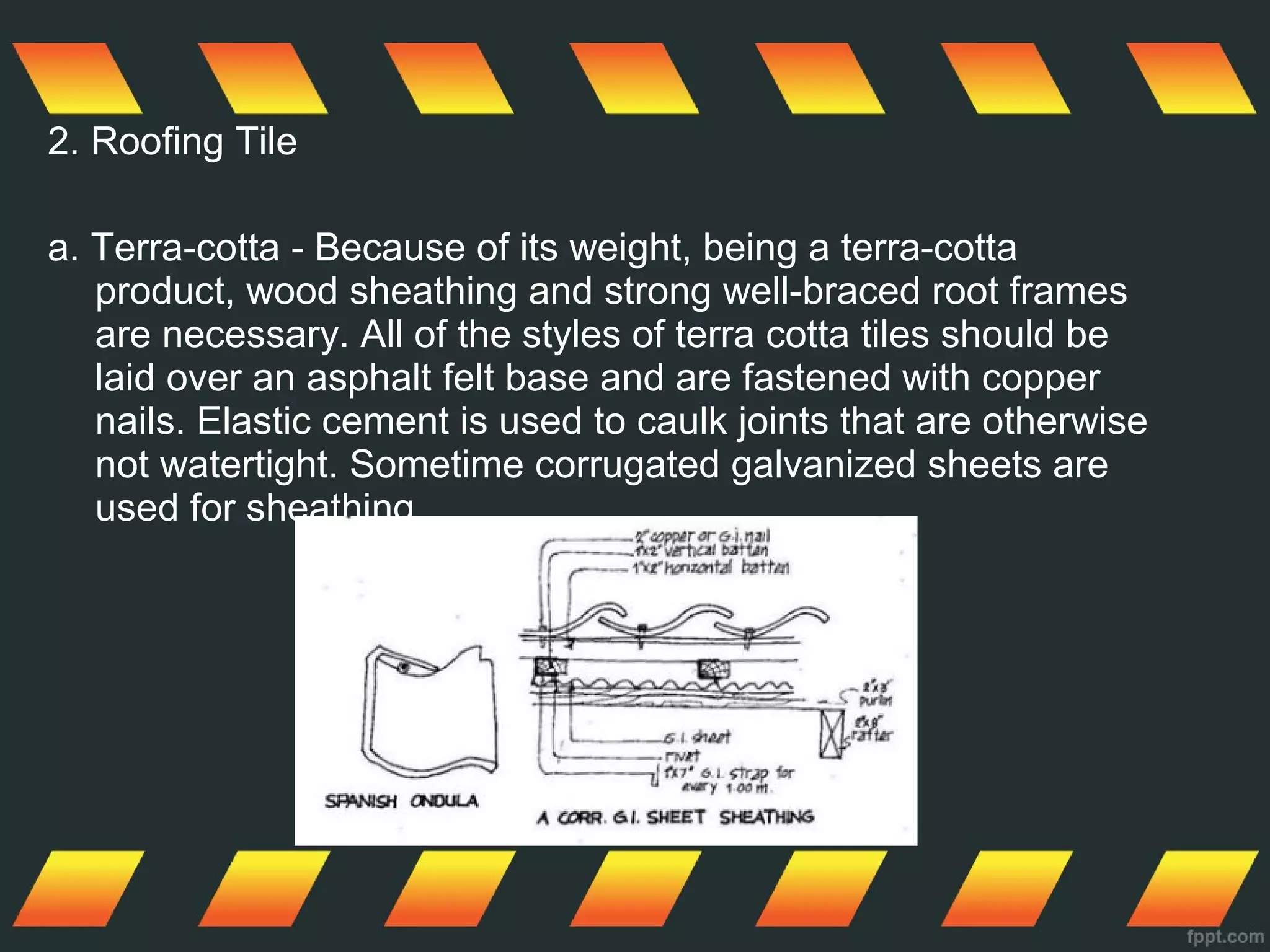 Types of Roofing and Roofing Materials | PPT