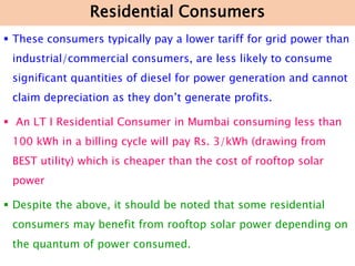 Types of roof top solar plant and its benefits over environment | PPTX
