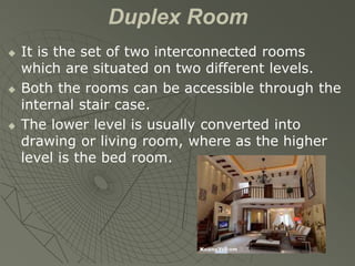 Types of room | PPTX | Hotels and Motels | Travel Type