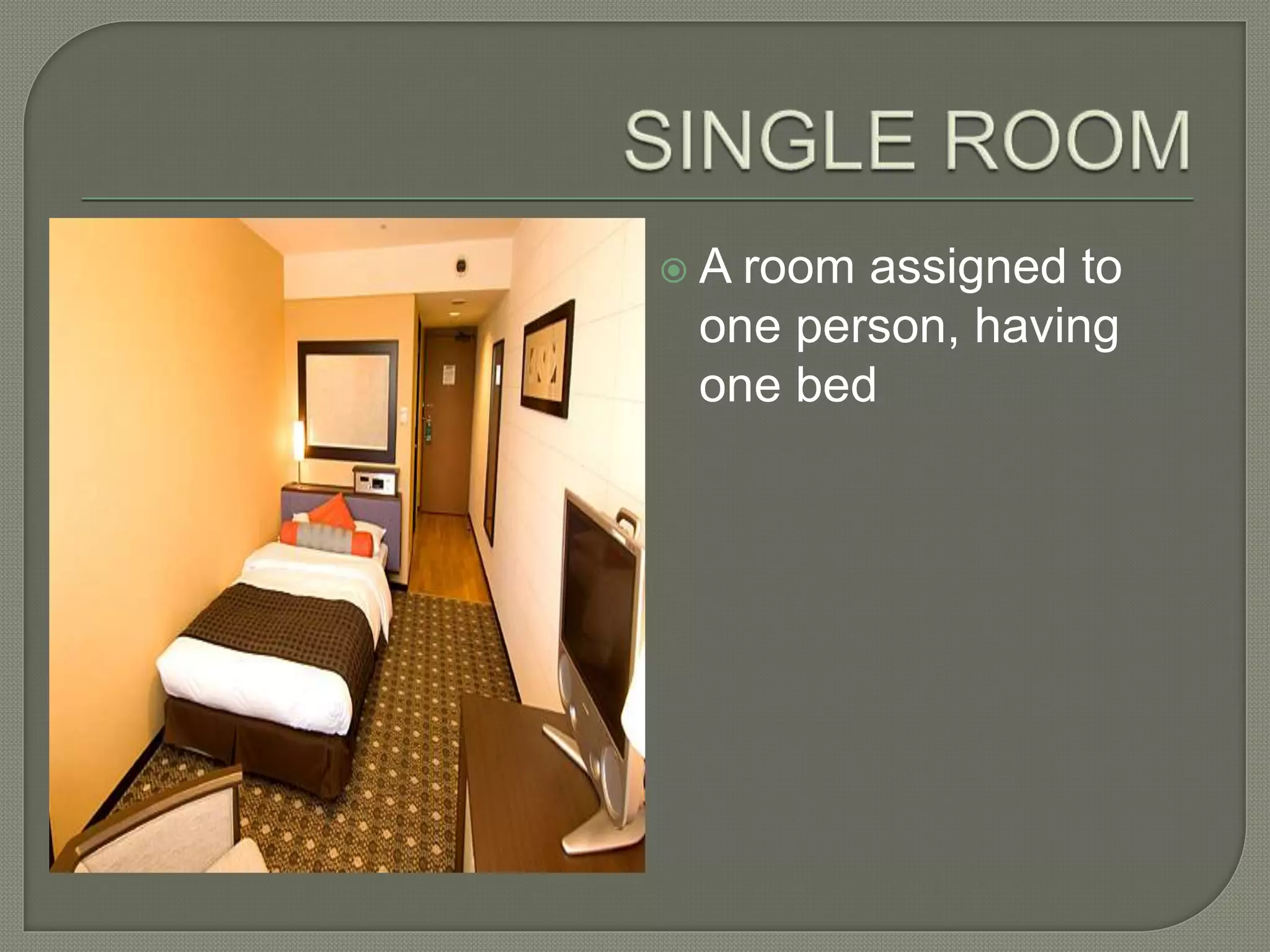 Types of room in hotels | PPTX