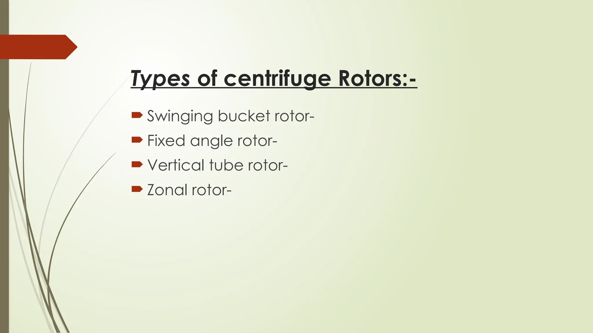 Types of rotors in centrifugation main three types | PPTX
