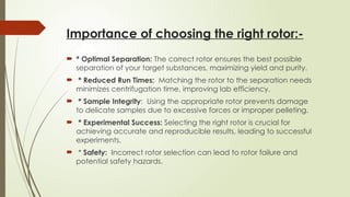 Types of rotors in centrifugation main three types | PPTX
