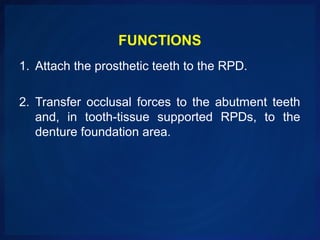 Types of RPD base (Metalic) | POT