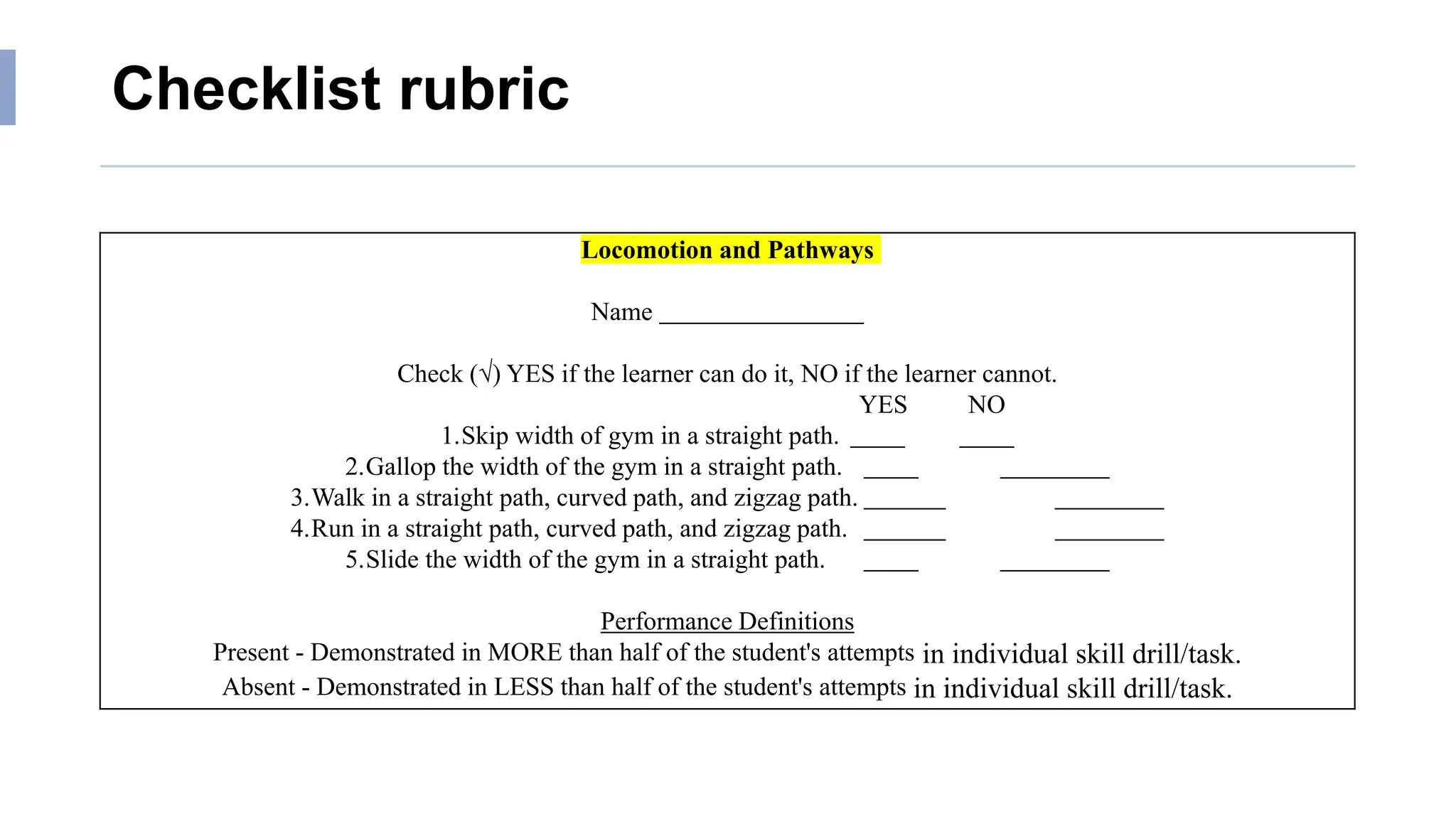 Types of rubrics to use in PE(1).pptx