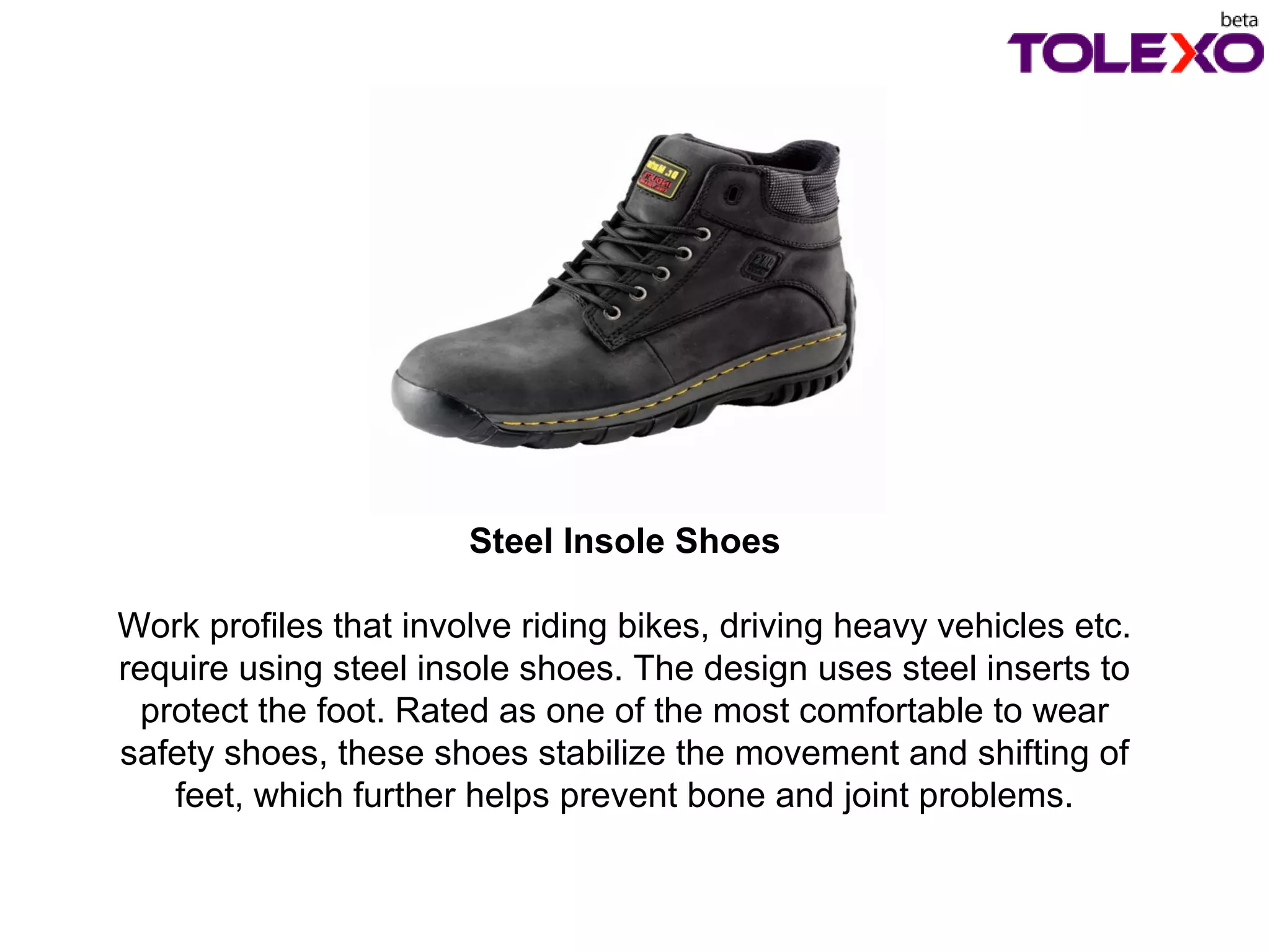Types of safety shoes available | PPT