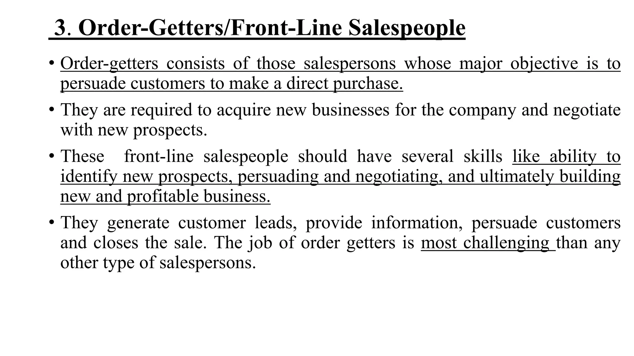 Types of salesperson | PPTX