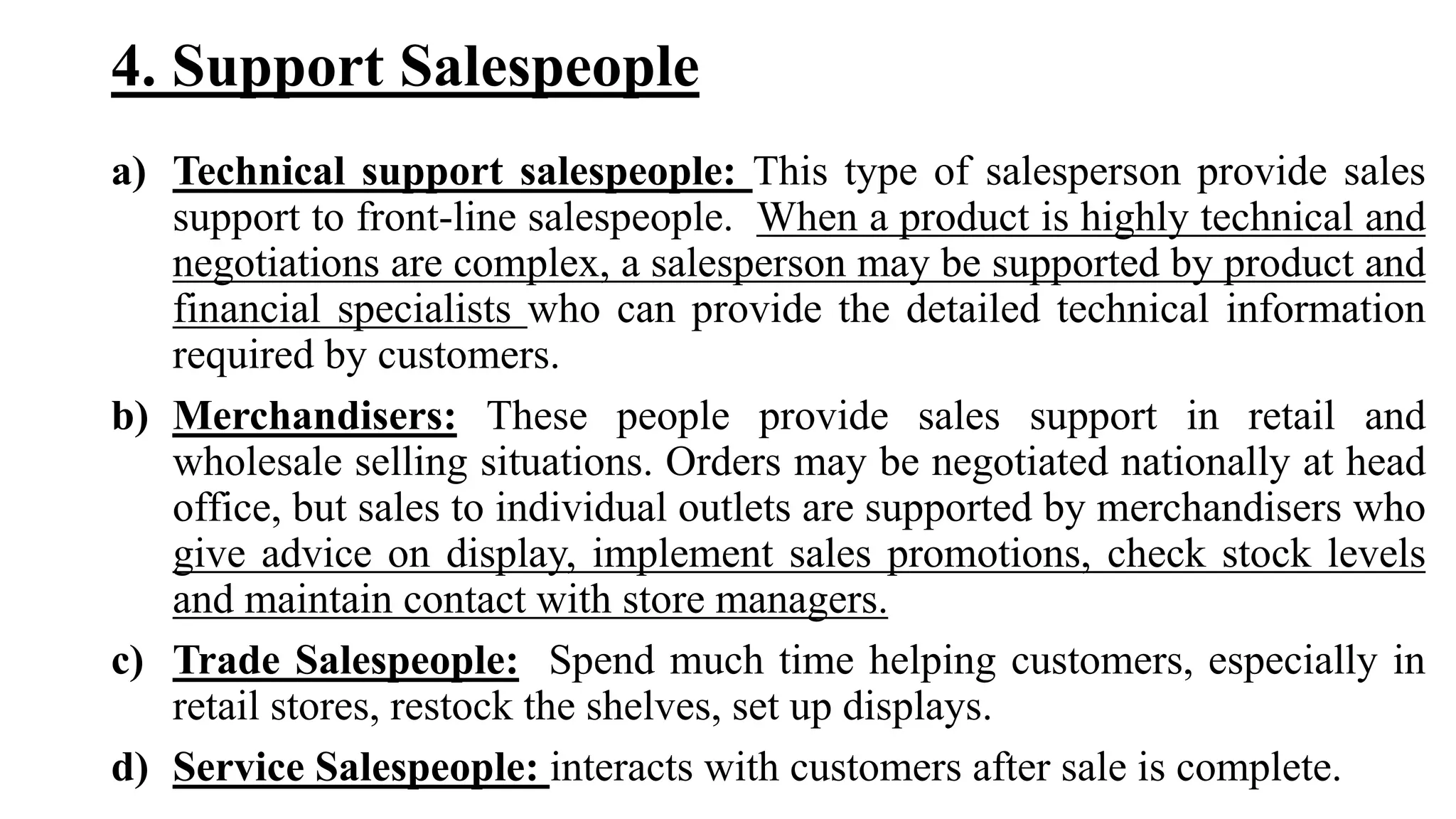 Types of salesperson | PPTX