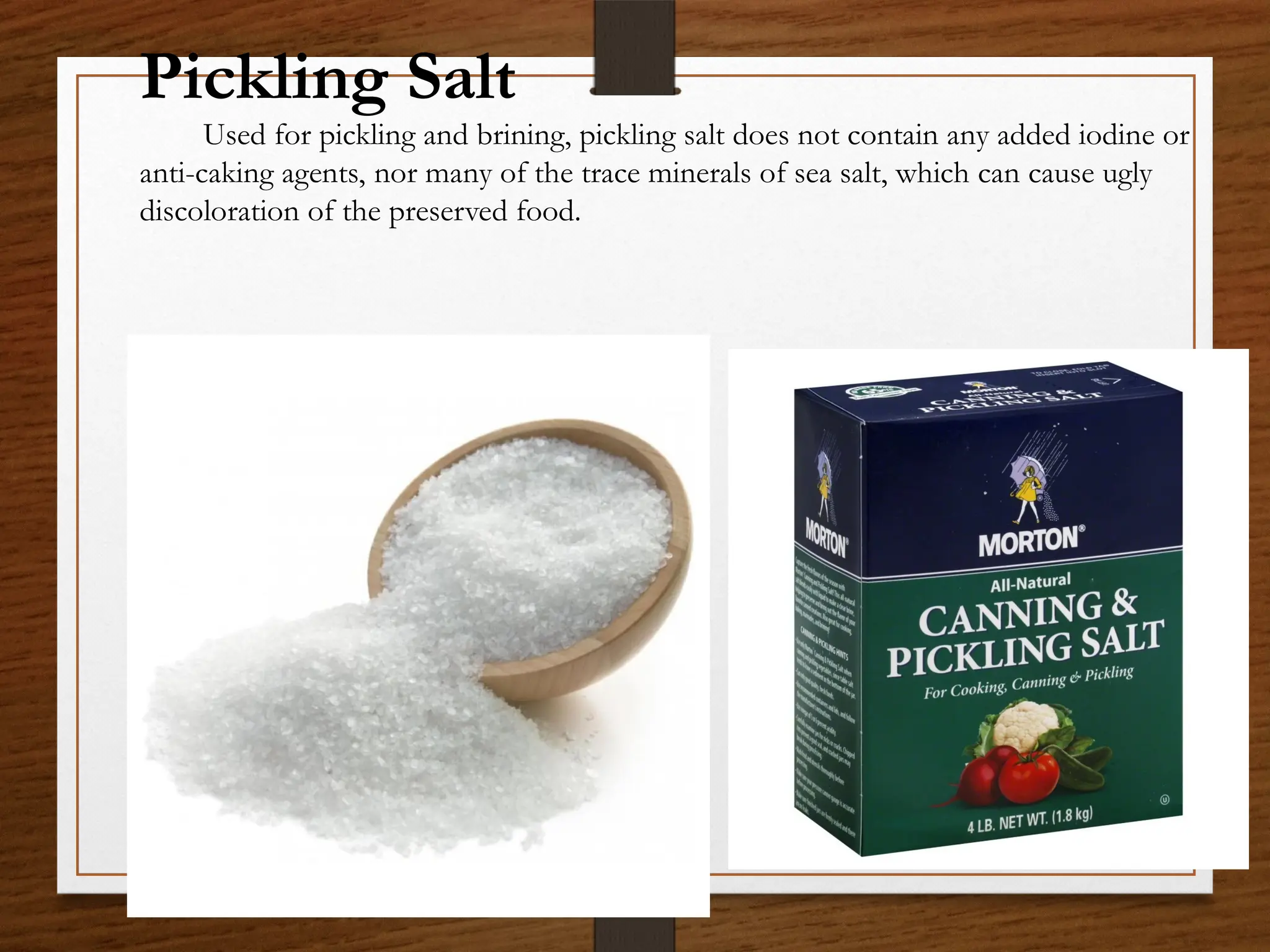 types of salt IN FOOD PROCESSING GRADE 122.ppt