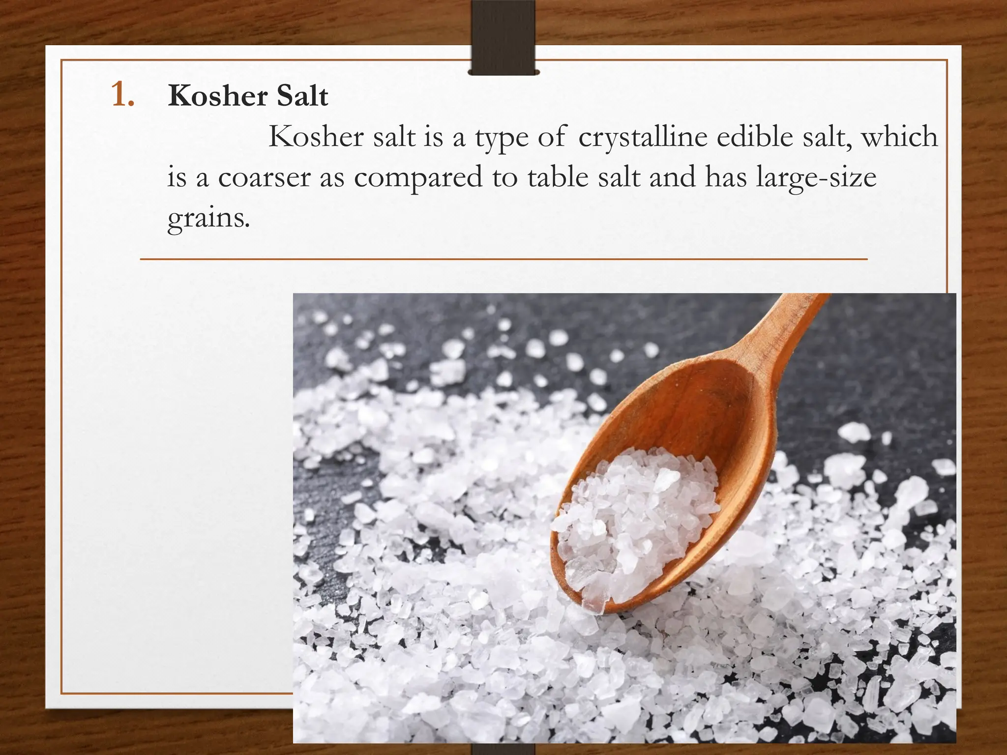 types of salt IN FOOD PROCESSING GRADE 122.ppt