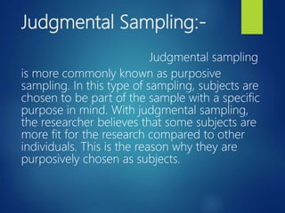 Non-Probability Sampling | PPTX