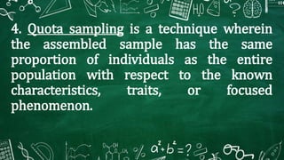 Math 7 - 4th Quarter: Types of Sampling | PPTX