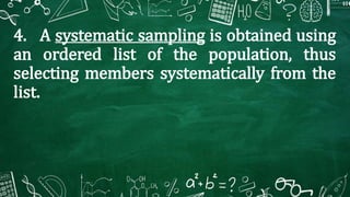 Math 7 - 4th Quarter: Types of Sampling | PPTX