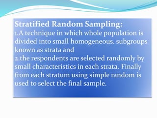 Types of sampling | PPTX
