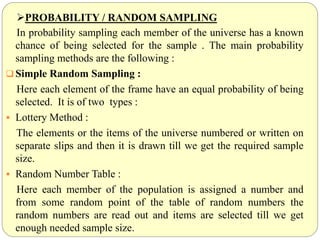 Types of sampling design | PPT