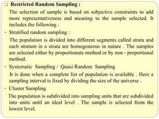 Types of sampling design | PPT