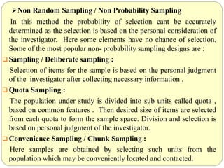 Types of sampling design | PPT