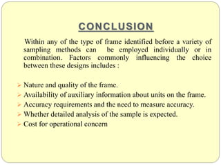 Types of sampling design | PPT