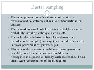 Types of sampling designs | PPTX