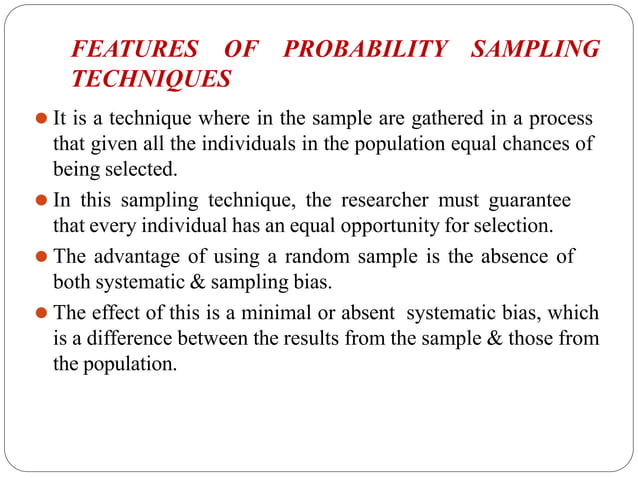 NURSING RESEARCH TYPES OF SAMPLING TECHNIQUE | PPTX