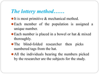 NURSING RESEARCH TYPES OF SAMPLING TECHNIQUE | PPTX