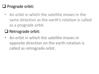 Types of satellite orbits 086 | PPTX